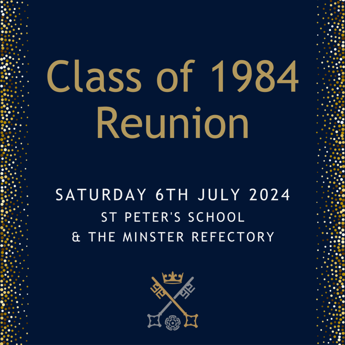 Class of 1984 Reunion | Calendar | St Peter's School